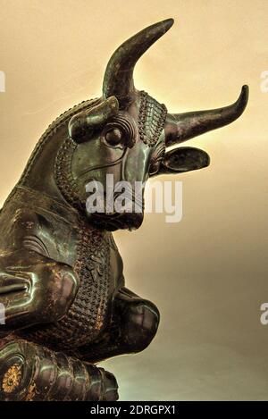 Bull Capital from Persepolis in Louvre, Paris, France Stock Photo - Alamy