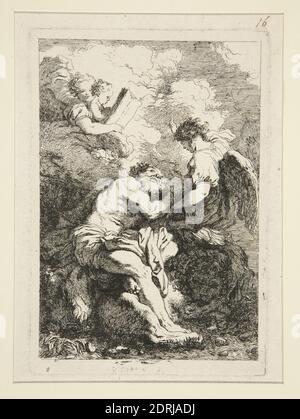 Jean-Honoré Fragonard, Saint Jerome in Ecstasy, 1764, etching on paper ...