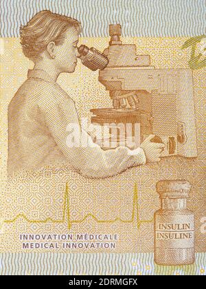Medical research from Canadian money Stock Photo - Alamy