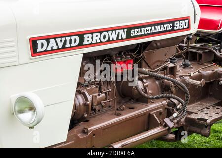 Vintage restored David Brown selectamatic tractor Stock Photo - Alamy