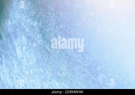 The abstract creation of window frost on window glass. Ornamental ...