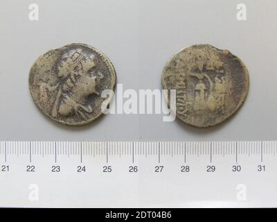 Tetradrachm of Demetrius II from Bactria. Ruler: Demetrius II ...