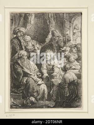 Joseph Telling His Dreams. Artist: Rembrandt (Rembrandt van Rijn ...