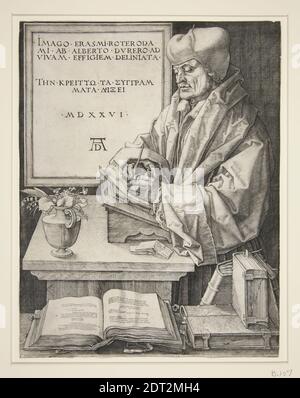 Erasmus of Rotterdam. Artist: Albrecht Dürer, German, 1471–1528 Stock ...