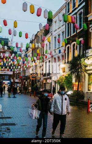 Chinatown, London, UK. 21st December, 2020. As London enters strict ...