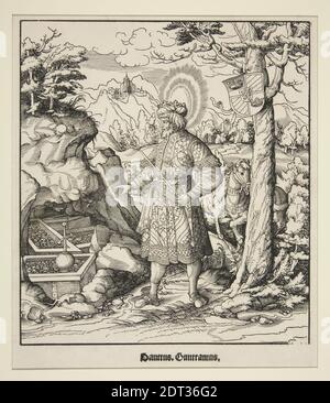 Leonhard Beck (German, c. 1480-1542), Saint Jodocus, 1516-1518, woodcut ...