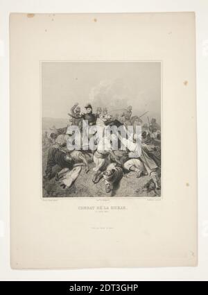 Combat de la Sickak (The Battle of Sikkak). Engraver: François Adolphe ...