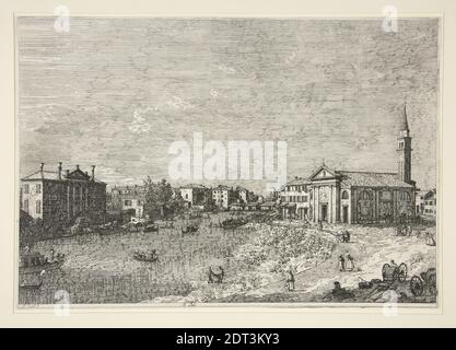 Al Dolo (At Dolo), from the series Vedute (Views). Etcher: Canaletto ...