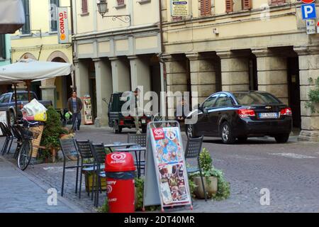 The historic center of Galeata. Emilia-Romagna, Forlì-Cesena, Italy ...