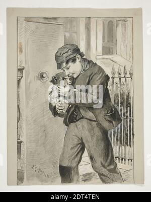 Boy with puppy. Artist: Edwin Austin Abbey, American, 1852–1911, M.A ...
