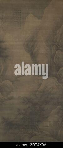 Landscape. Artist, attributed to: Jin Kan, Chinese, died 1703 Stock ...