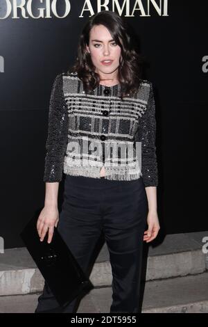 Tallulah Harlech attending the Giorgio Armani's Spring-Summer 2014 ...