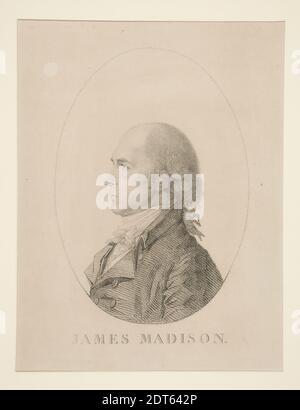 James Madison. Engraver: Unknown Stock Photo - Alamy
