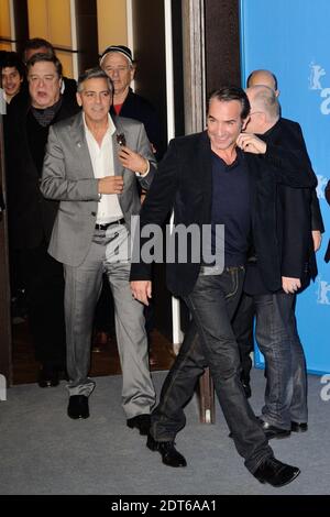 Jean Dujardin and George Clooney during the 42nd Annual Cesar Film ...