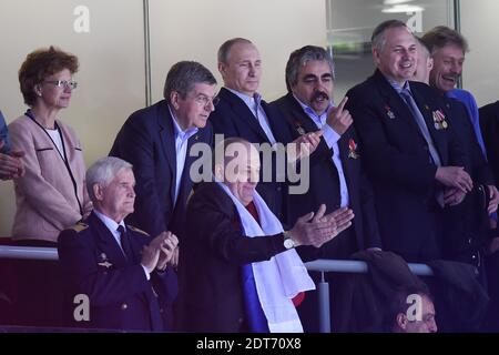 President of Russia Vladimir Poutine attends men's Ice Hockey ...