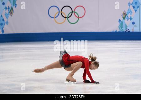Yulia Lipnitskaya competing in the Figure Skating Free Skate at the ...