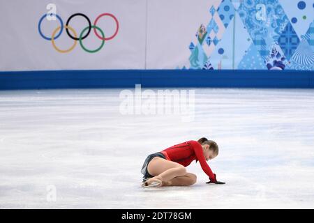 Yulia Lipnitskaya competing in the Figure Skating Free Skate at the ...