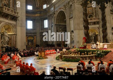 Pope Francis (Right) inducts 19 new cardinals as predecessor Benedict ...