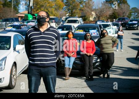 People gather for a campaign rally by candidates of Japan's ruling ...