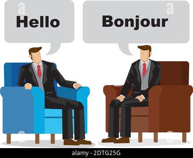 People talk different languages do not understand each other ...