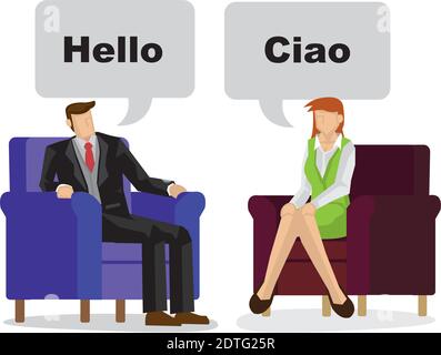 People talk different languages do not understand each other ...