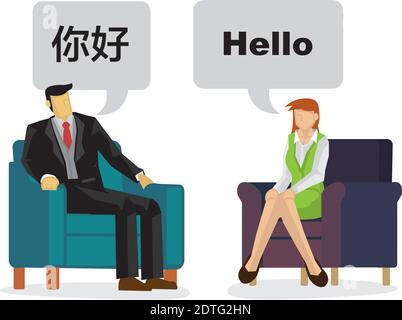 People talk different languages do not understand each other ...