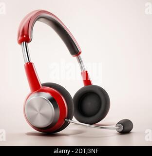 Generic audio speaker isolated on white background. 3D illustration ...