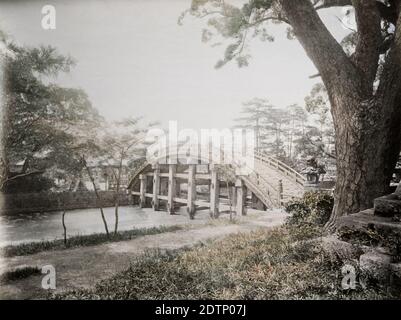 [ 1880s Japan - Soribashi Bridge at Sumiyoshi Shrine in Osaka ...