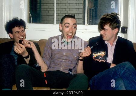 Kev Hopper, Mick Lynch and Chris Salmon von Stump at a press conference ...