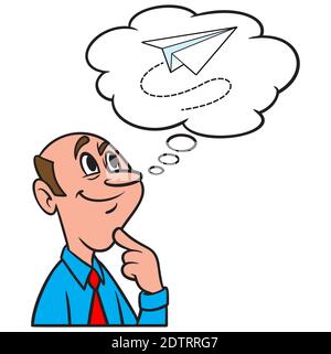cartoon paper airplane Stock Vector Image & Art - Alamy