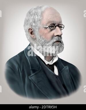 Theodor Albrecht Edwin Klebs 1834-1913 German Swiss Pathologist Stock ...