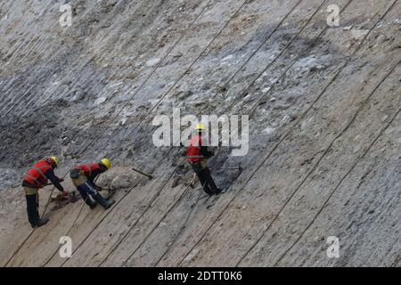 Kathmandu, NE, Nepal. 22nd Dec, 2020. Workers begin excavation as Nepal ...