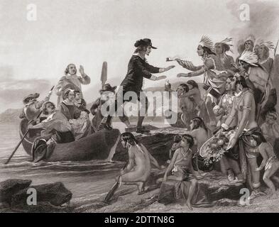 Roger Williams Founder of Rhode Island Stock Photo - Alamy