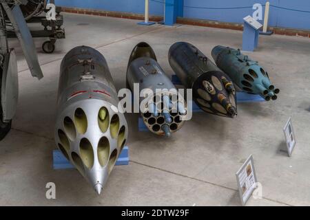 A French Matra Type 155 rocket launcher (SNEB POD), Newark Air Museum ...