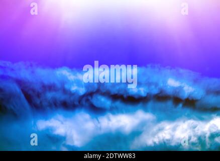 Blurred Photo of Silt Cloud Under Water Stock Photo - Alamy