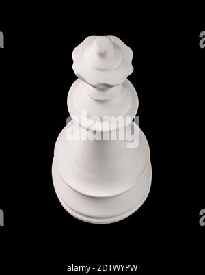 chess piece white plaster on a white background Stock Photo - Alamy