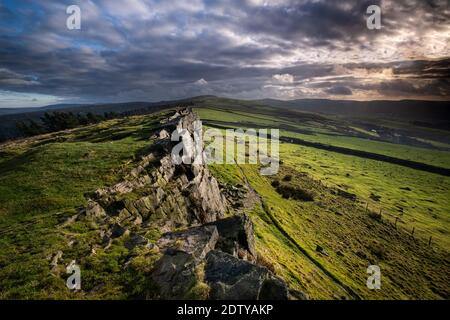 Windgather Rocks, Cheshire and Derbyshire Border, Peak District ...