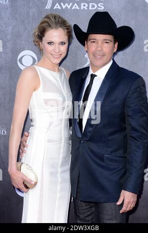 Jessica Craig, Clay Walker attend the 59th Academy of Country Music ...