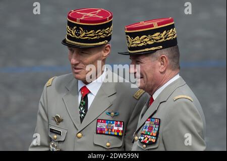 General Bruno Dary and General Charpentier attend a ceremony marking ...