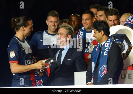 PSG was presented with the 'Hexagonal' Trophy for French League One ...