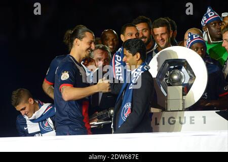 PSG was presented with the 'Hexagonal' Trophy for French League One ...