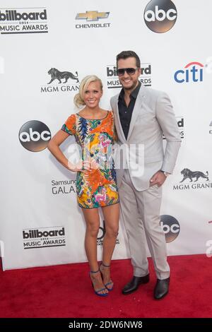 Recording artist Luke Bryan (R) and wife Caroline Boyer attend the 2014 ...