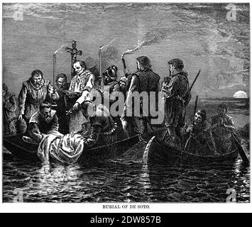 De Soto discovery of Mississippi River painting U.S. Capitol Rotunda ...