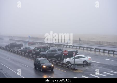 Winter scene in Hampton Beach NH USA Stock Photo - Alamy