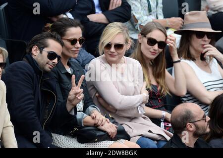 Zoe Felix, Julie Judd and Deborah Francois watchinges a eight-final ...