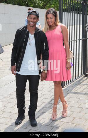 Victor Cruz and Elaina Watley arrive at Louis Vuitton's Spring-Summer ...