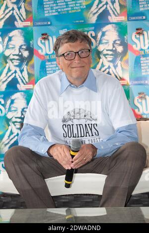 Bill Gates attending a Press Conference Opening the Solidays Music ...
