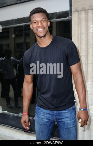 Jimmy Butler attending Cerruti Spring-Summer 2015 men's collection ...