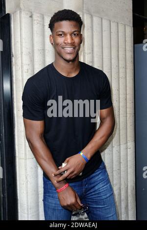 Jimmy Butler attending Cerruti Spring-Summer 2015 men's collection ...