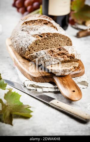 Freshly baked traditional long bread loaves. High quality photo Stock ...